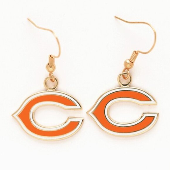 NFL | Jewelry | Chicago Bears Dangle Earrings Licensed Nfl Jewelry ...
